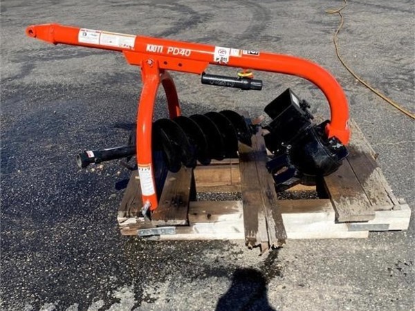 Kioti post hole digger store