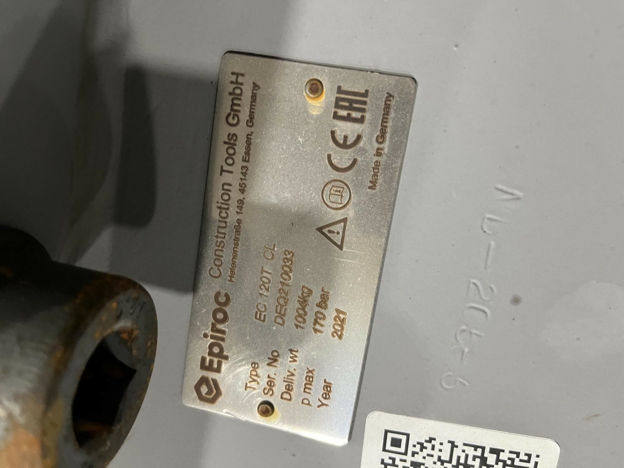 2021 Epiroc EC120T Backhoe and Excavator Attachment - $33,000 ...