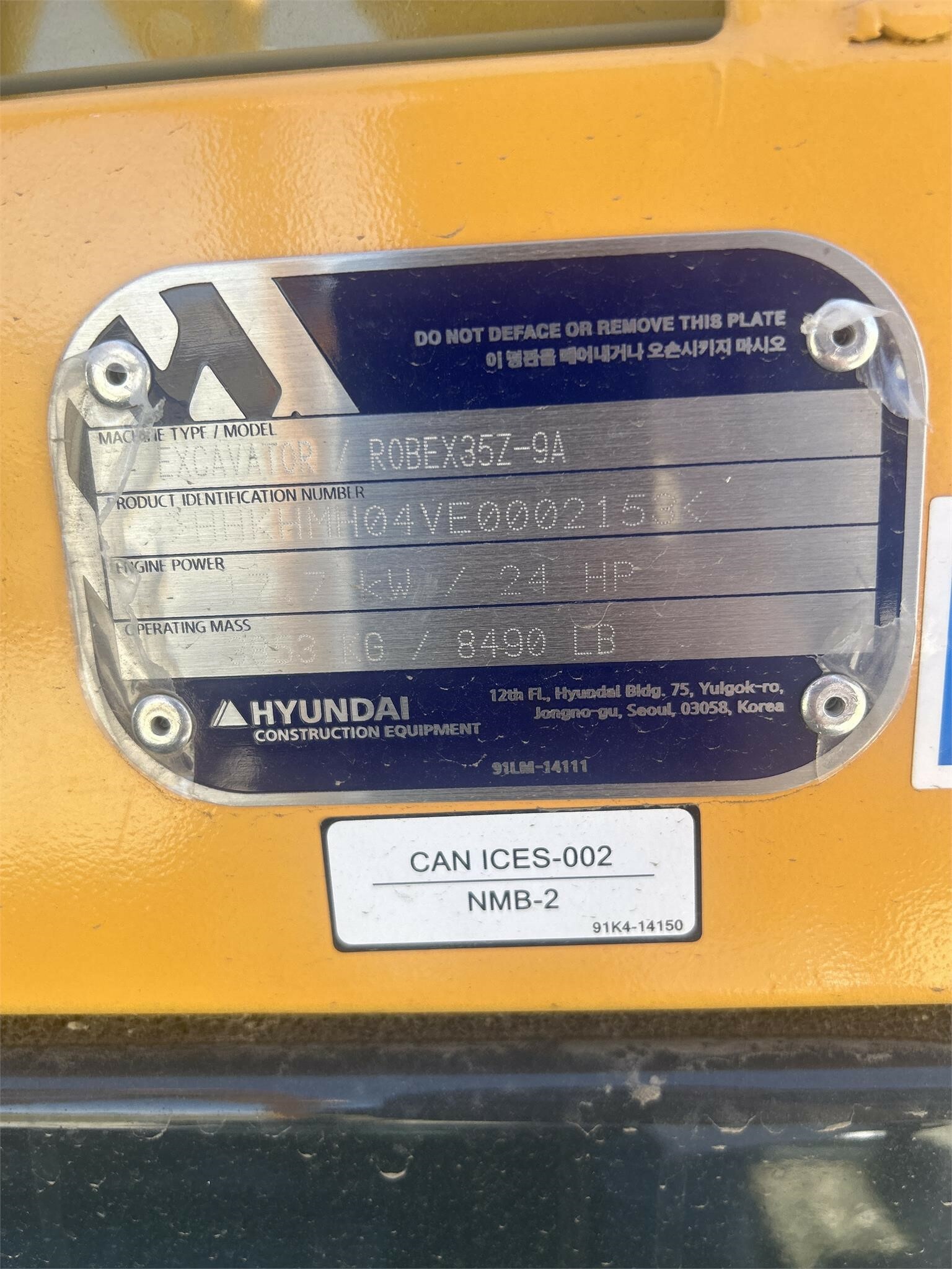 2023 Hyundai ROBEX 35Z-9A Mini Excavator - $Call | Machinery Pete