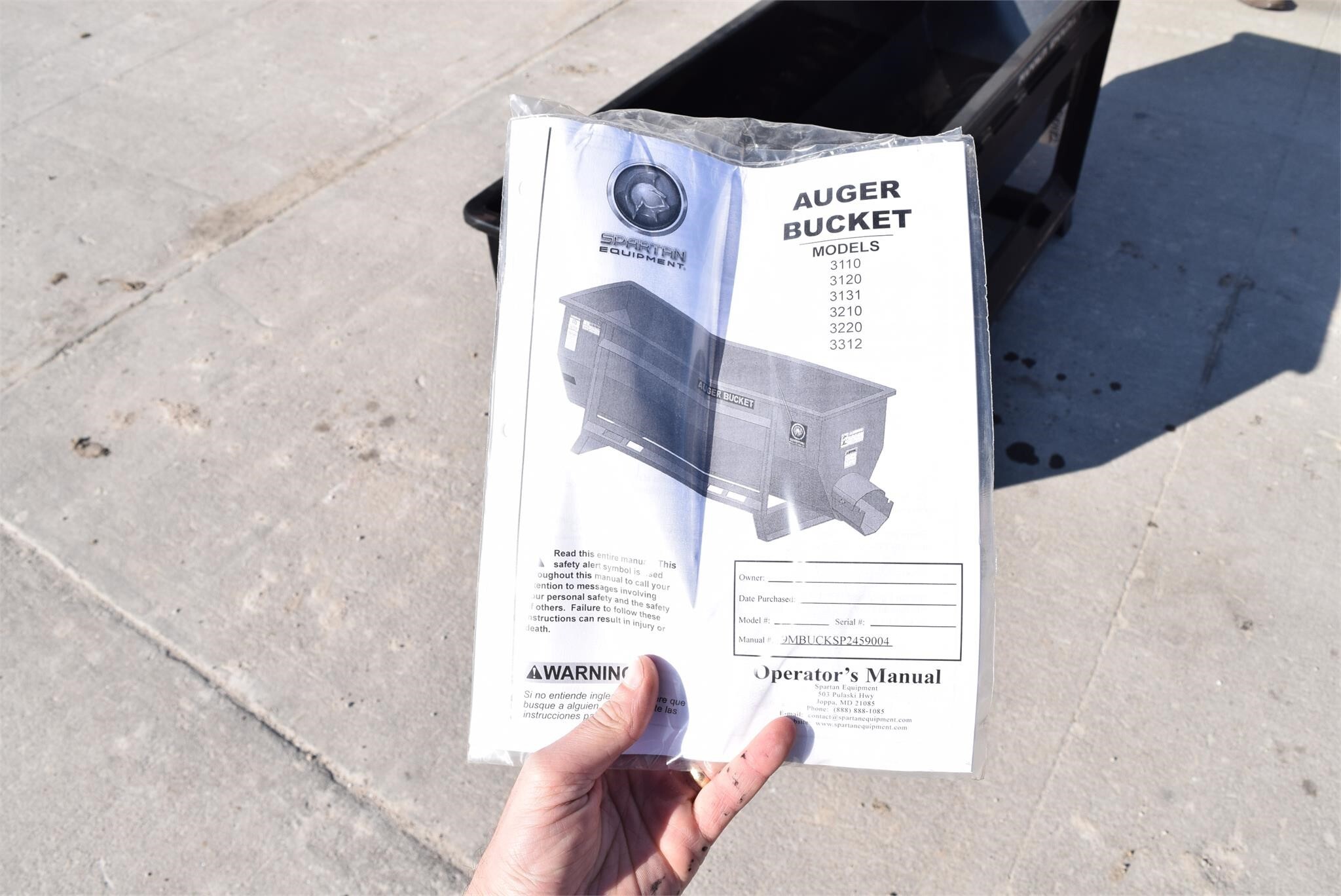 Danuser AUGER BUCKET Loader and Skid Steer Attachment - $4,957 ...