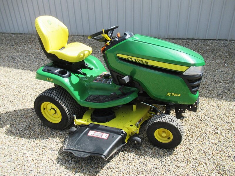 John deere x384 riding lawn mower store